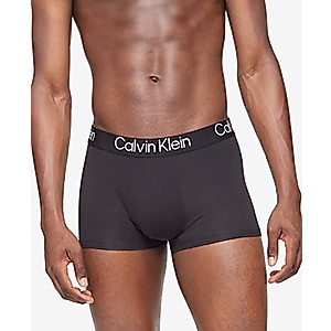 Calvin Klein Men's Ultra Soft Modern Modal Trunk, 3 Black, L