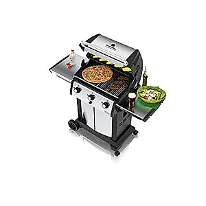 Broil King 946854 Signet 320 Propane Gas Grill, Stainless Steel & Black