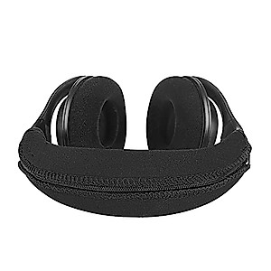 Geekria Flex Fabric Headband Cover Compatible with Sennheiser HD598 HD579 HD559 HD558 Headphones, Head Cushion Pad Protector, Replacement Repair Part, Sweat Cover, Easy DIY Installation (Black)