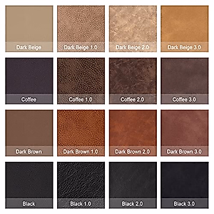 Leather Repair Tape Patches - 4 x 63 inch Self-Adhesive Leather Repair Patch for Couch - Vinyl Leather Repair Tape Kit for Furniture,Car Seat,Sofas,Chairs,Handbags,Jackets, Dark Beige