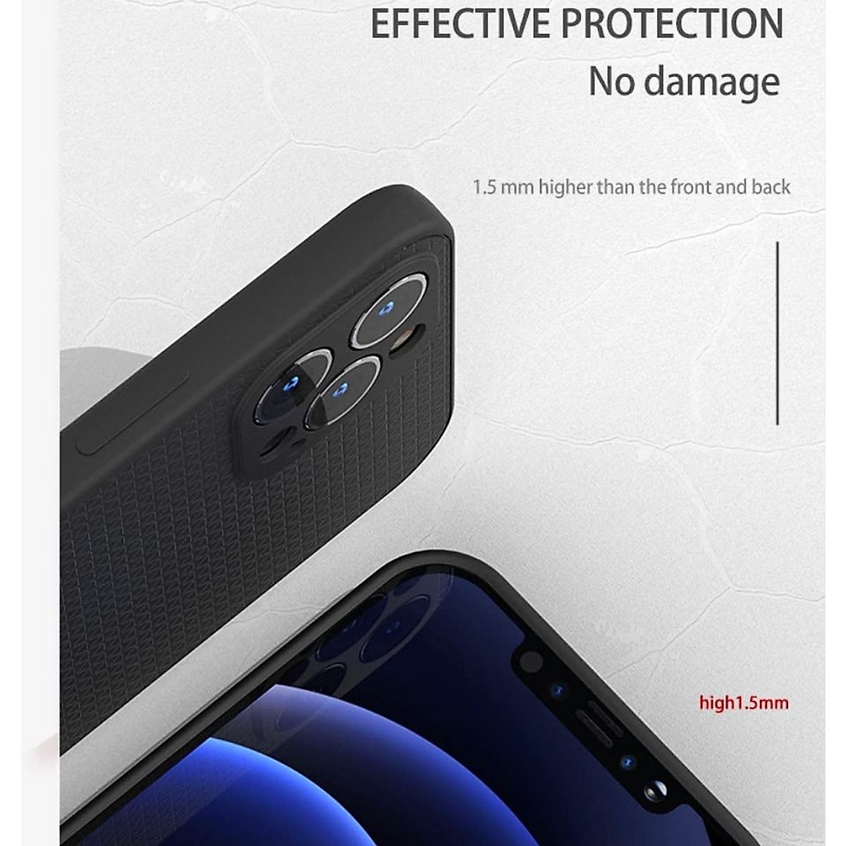 Casecious Compatible with Xiaomi Redmi Note 8 Pro Crossline Slide Grids Soft Slim TPU Cell Phone Mobile Basic Back Case Cover Black