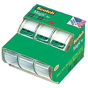 Scotch Brand Learning Resources MMM3105 Magic Tape 3/4 Inch X 300 Inches 3 ea, Translucent (55)