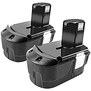 POWTREE 2Packs 3500mAh 18V EB1812S Battery Replacement for Hitachi 18V EB1812S EB1814SL EB1820 EB1820L EB1824L EB1830HL DS18DVF3 DS18DFL C18DL DV18DMR WR18DMR UB18DL WR18DL Cordless Drill