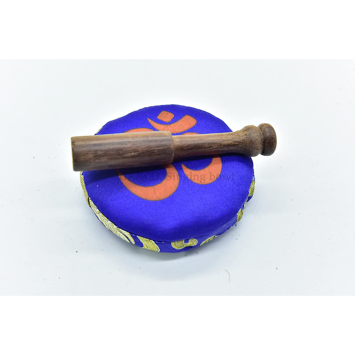 3.75" Tibetan Meditation Yoga Singing Bowl Black Set with free Wooden Mallet and Silk Cushion from Nepal, Singing bowls.