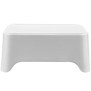 MUKLEI 6 Pack White Plastic Storage Bins, Pantry Organizer Storage Bins for Kitchen, Bathroom, Dormitory, Office