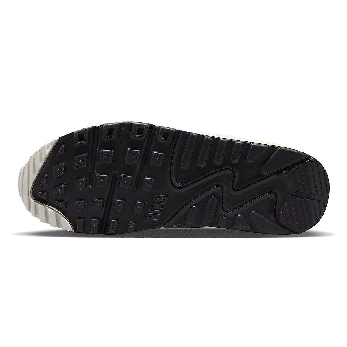 Nike Women's Air Max 90 Summit White/Black-Light Bone (DQ0374 100) - 11