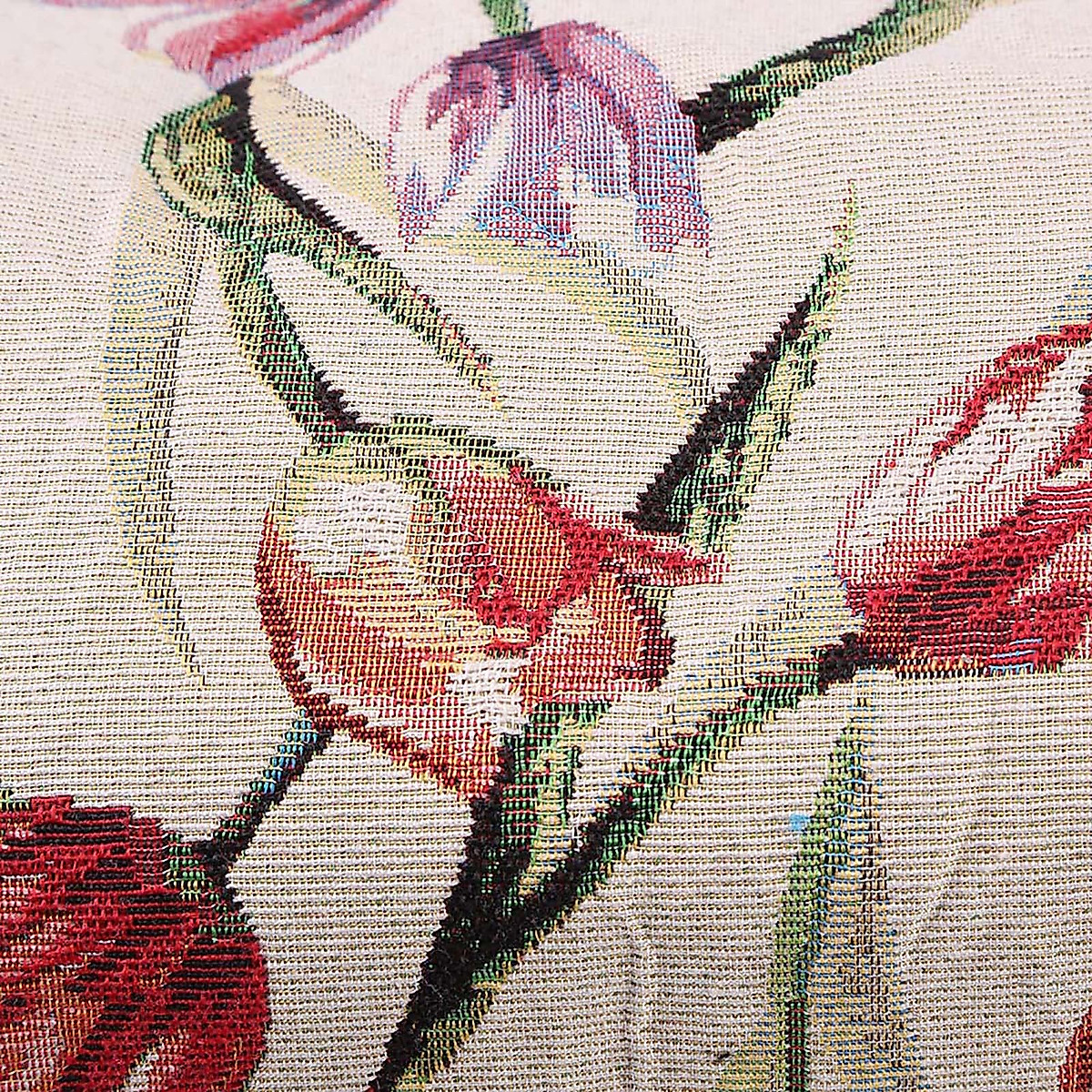 Knitting Tote Bag, Large Capacity Yarn Storage Tote Knitting Bag Portable Crochet Bag for Yarn Skeins Crochet Hooks Knitting Needles Other Accessories(Rose Jacquard)