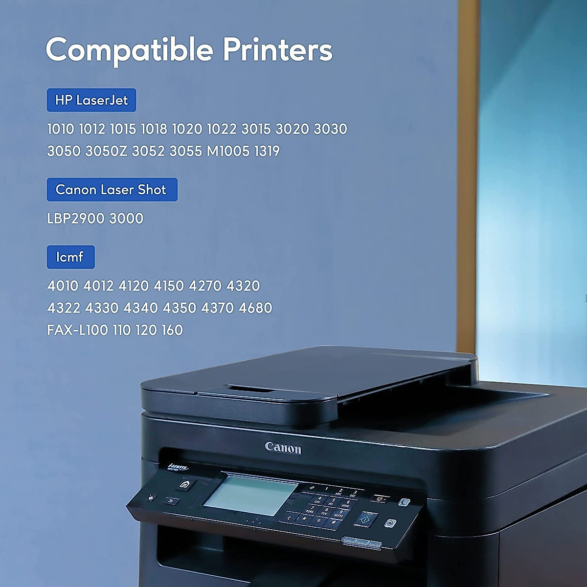 12A Toner Cartridge Replacement for HP 12A Q2612A Compatible with HP Laserjet 1020 1022 1012 1010 1015 1018 1022n 1022NW 3015 3030 3020 3050 3052 3055 M1005 M1319 M1319F Printer（2-Pack，Black）