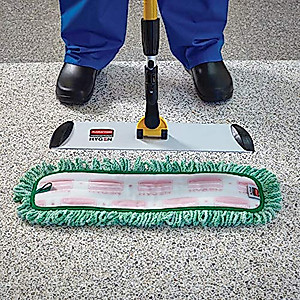 Rubbermaid Commercial Products, Lightweight HYGEN Quick-Connect Mop Frame for Wet or Dry/Dust Pads, 17 Inch, FGQ56000YL00