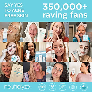 Neutralyze Maximum Strength Acne Moisturizer for Face & Body - Time Released, Medical Grade 2% Mandelic Acid & Salicylic Acid Cream - Renewal Complex Facial Moisturizer for Acne Prone Skin (90+ Day)