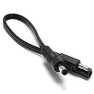 DGZZI SAE Plug to DC Female 5.5x2.1mm Adapter Extension Cable SAE to DC Power Automotive Connector for Solar Panel Charge 20AWG 8 Inch