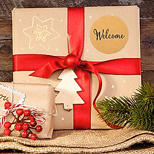 jijAcraft 96 Pcs - 2 inch Welcome Stickers, Kraft Stickers for Wedding Welcome, Round Paper Sticker for Wedding Party Favor Welcome Guests Labels