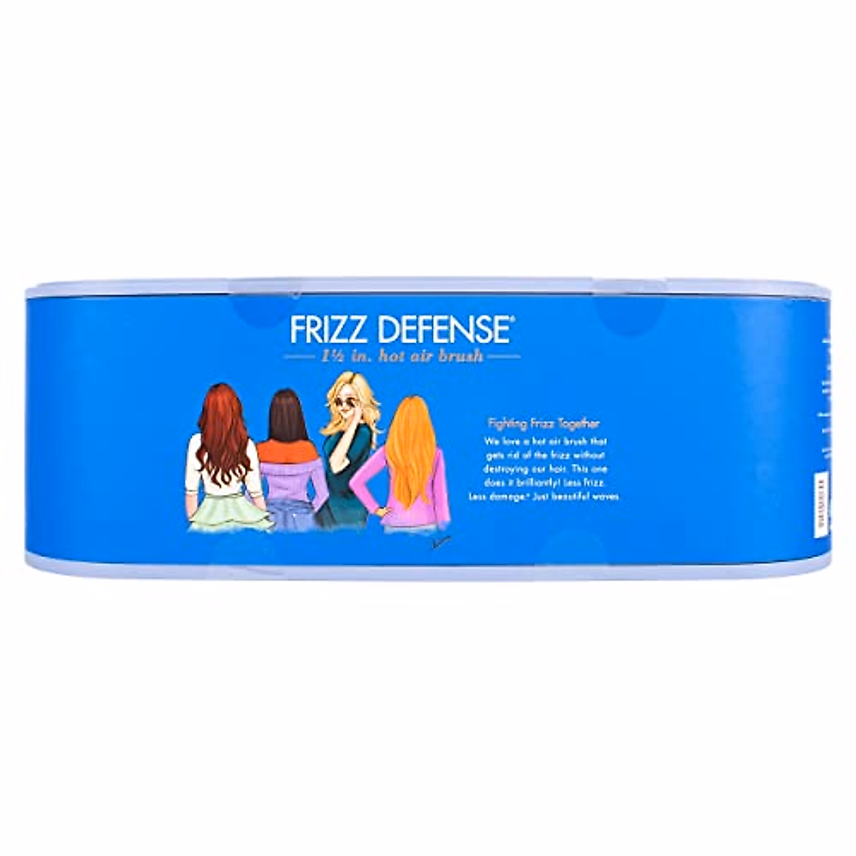 Conair Nano Titanium Ceramic Frizz Defense 1½” (38 mm) Compact Lightweight Hot Air Styling Curl, Straighten, Waver Brush - BC850