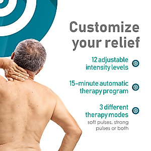 Paingone Easy - Relief At The Touch of A Button - Wireless & Wearable TENS Device for Fast, Effective Pain Relief - Great for Pain on Arms, Legs, Shoulders, Back, Hips, and Other Larger Body Parts