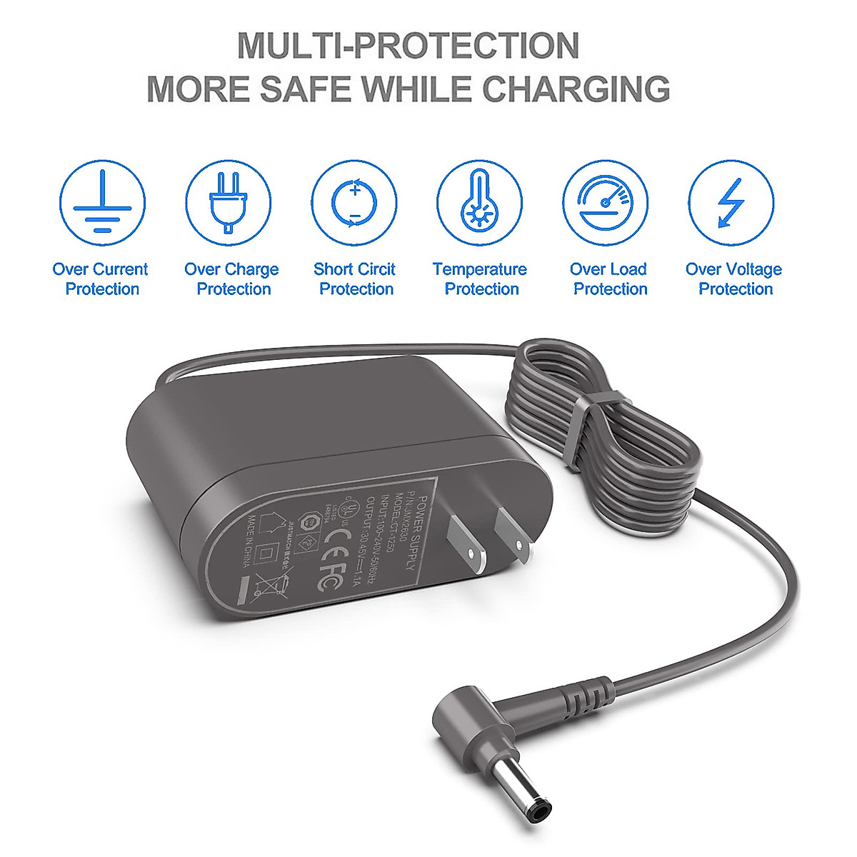 30.45V1.1A for Dyson Charger V10 V11 V12 V15 S11 SV12 SV14 SV16 SV20 SV22 Absolute Animal Motorhead Cordless Vacuum Power Supply