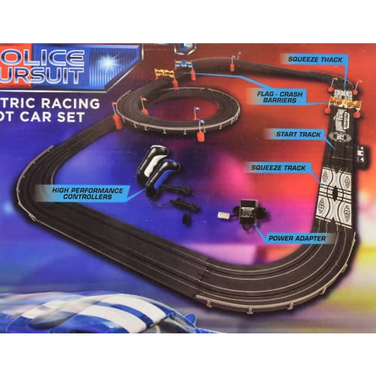 Auto World/Premium Hobbies Highway Getaway Mustang VS Viper HO Scale Slot Car Race Set CP7974