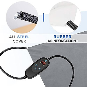 Super Large Dog Heating Pad, Electric Heated Pet Bed with Timer and Temperatures, Waterproof Safety Heated Cat Bed, King Size Heating Pad for Dogs