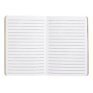 12 Pack A6 Kraft Paper Notebooks, Happy Journal for Kids, Teens, and Girls, 80 Lined Pages (4 x 5.75 In)