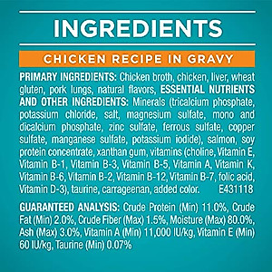 Purina ONE Natural, High Protein Wet Cat Food Variety Pack, True Instinct Turkey, Chicken & Tuna Recipes - (2 Packs of 12) 3 oz. Cans