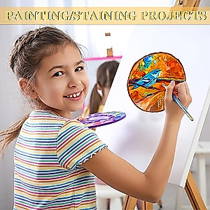 Unfinished Wood Slices, 30Pcs 3.5-4 inch Craft Wood Rounds kit Circles Crafts Christmas Ornaments DIY Crafts with Bark for Crafts Rustic Wedding Decoration