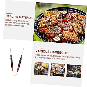 MUSISALY barbecue tongs Korean BBQ Essential salad tongs bbq tongs cooking tongs buffet tongs bbq spatula tongs kitchen food tong outdoor buffet Cooking Meat Clip steak tongs Wood household