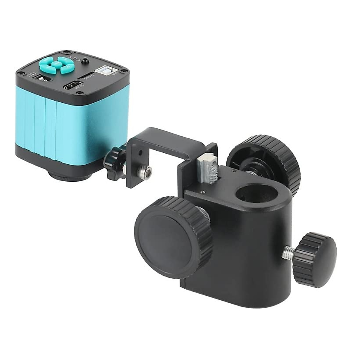 LIRUXUN 1/4 M6 Install Screw 25mm Adjustable Video Microscope Camera Stand Holder Gear Focusing Support Accessories