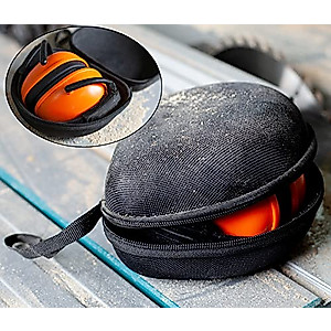 Ginsco Hard Carrying Headphone Case Compatible with MDR 7506 H900N HD 4.50 Studio3 ATH-M50x 059 Foldable Headphones