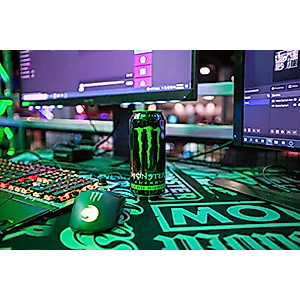 Monster Energy Zero Sugar, Green, Original, Low Calorie Energy Drink, 16 Fl Oz (Pack of 15)