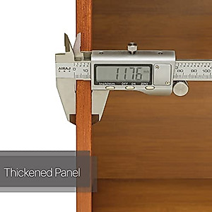 MoNiBloom 4 Tier Shoe Cabinet, Bamboo Free Standing Shoe Shelf Storage Rack with Flip Doors for 9-12 Pairs Home Entryway Hallway Office Bedroom, Brown