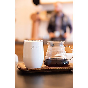 Seriously Ice Cold SIC 16oz Insulated Stemless Wine Tumbler Mug, Premium Double Wall Stainless Steel, Leak Proof BPA Free Lid