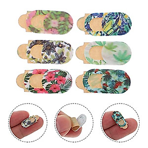 SOLUSTRE Laptops 18pcs Laptop Flower Printed Phone Camera Blocker Covers Tablet Slide Cover Web Webcam Computer Camera Slides