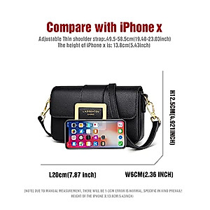 LAORENTOU Cow Leather Small Crossbody Bags for Women Crossbody Handbags Phone Purse Mini Shoulder Bags Clearance