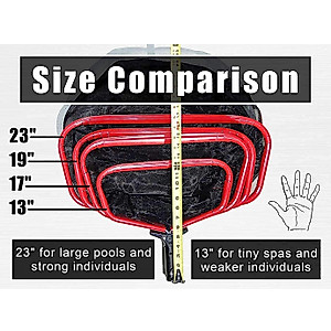 ProTuff 16' Pool Pole + 20" Leaf & 18" Silt Rake Bundle - Unlimited Free Replacements - Pool Cleaning Equipment Kit - Lock Right Mechanism Always Grips, Never Slips