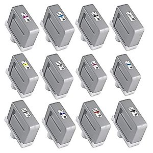 Canon PFI-1300 330ml Pigment Ink Tank for imagePROGRAF Large Format Printers - Includes Matte/Photo Black, Cyan, Magenta, Yellow, Photo Cyan, Photo Magenta, Gray, Photo Gray, Red, Blue, Chroma Opt