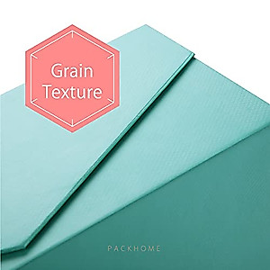 PACKHOME Gift Box 9x6.5x3.8 Inches, Bridesmaid Box, Rectangle Collapsible Box with Magnetic Lid for Gift Packaging (Matte Turquoise, Grain Texture)