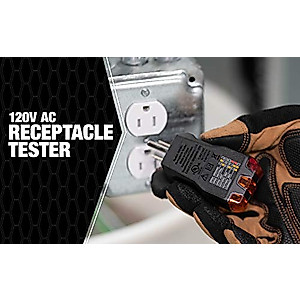 Southwire 40012S Receptacle Tester Black