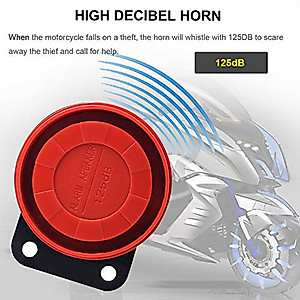 BlueFire Upgraded Motorcycle Security Kit Alarm System Engine Start Arming Disarming Anti-Hijacking Cutting Off Remote