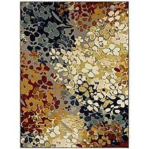 Mohawk Home Floral Radiance Area Rug, Grey (5' x 7')