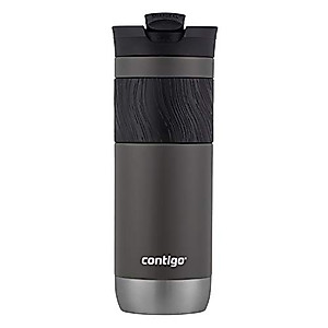 Contigo Byron Vacuum-Insulated Stainless Steel Travel Mug with Leak-Proof Lid, Reusable Coffee Cup or Water Bottle, BPA-Free, Keeps Drinks Hot or Cold for Hours, 20oz 2-Pack, Sake & Blue Corn