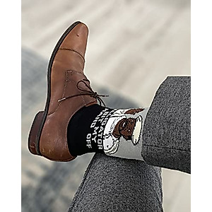 Balanced Co. Funny Golf Socks Golf Dress Socks Crazy Socks Casual Cotton Crew Socks (Alligator)