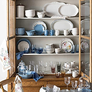 Juliska Sitio Stripe Indigo Cereal/Ice Cream Bowl