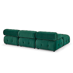 FANYE Green Velvet Button Tufted, 93"