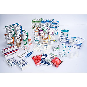 UniShield Restaurant Metal First Aid Cabinet, Wall Mountable (Class A with Tablets, Refills | Without Cabinet)