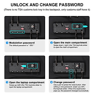 FENRUIEN 17 Inch Laptop Backpack for Men,Waterproof Anti Theft Computer Backpack with USB C Charging Port,Hardshell Gaming Laptop Bag,Black