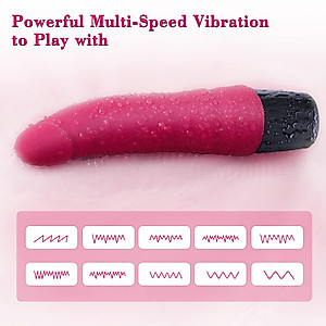 Realistic Anal Dildo Sex Toys - G Spot Vibrator Dildos for Sex Women Realistic, Hafobok Juguetes Sexuales Consoladores Vibradores para Mujer & Hombres, Adult Toys for Men & Couples, Rose