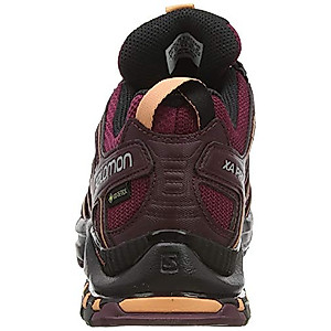 Salomon Women's Trail Running Sneaker, Burgundy Rhododendron Winetasting Cantaloupe, 7.5