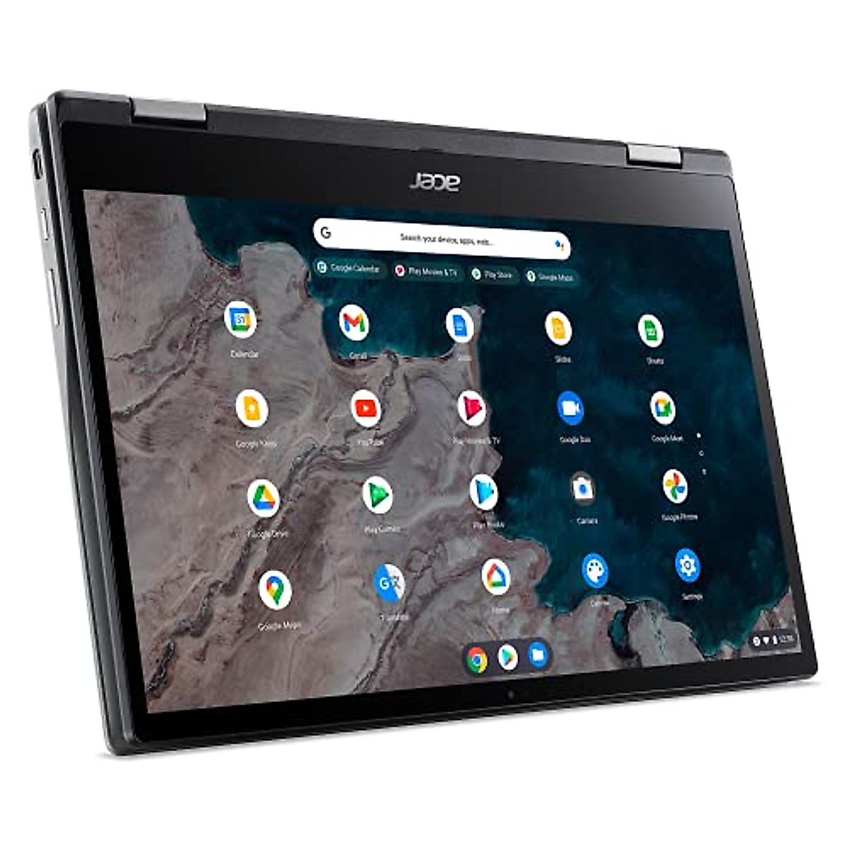 Acer Chromebook Spin 513 Convertible Laptop | Qualcomm Snapdragon 7c | 13.3" FHD IPS Touch Corning Gorilla Glass Display | 4GB LPDDR4X | 64GB eMMC | WiFi 5 | Backlit KB | Chrome OS | R841T-S4ZG, Gray