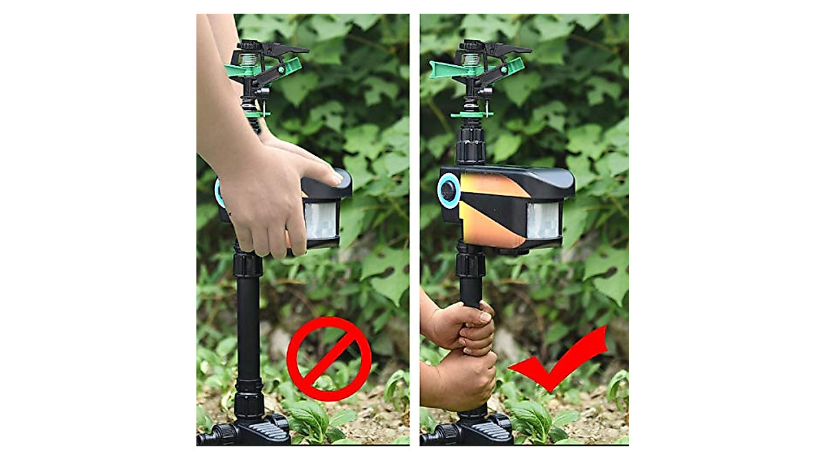 COSTWAY Scarecrow: Motion-Activated Animal & Pest Repellent