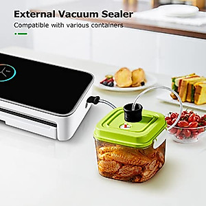 FRESKO Full Automatic Vacuum Sealer Machine for seal a meal, LED Touch Food Sealer with Bags, ETL Certified (White)