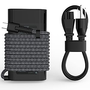 Original Replacement Slim HP 65W USB C Charger for HP Spectre X360,Elitebook x360 Type C Laptop Power Supply